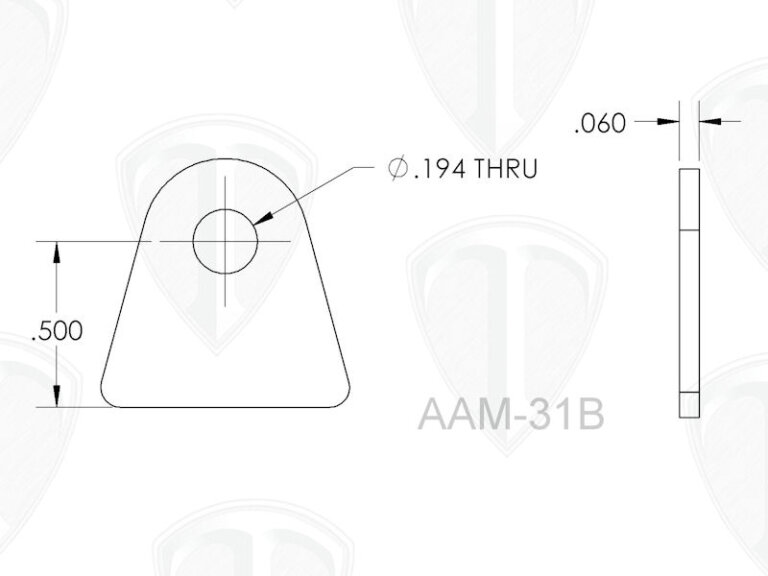 Window Tab (Mild Steel)