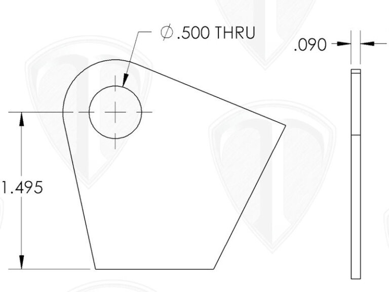Wheelie Bar Pin Plate